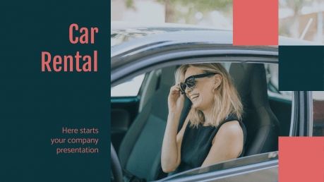 Car Rental Google Slides theme and PowerPoint template