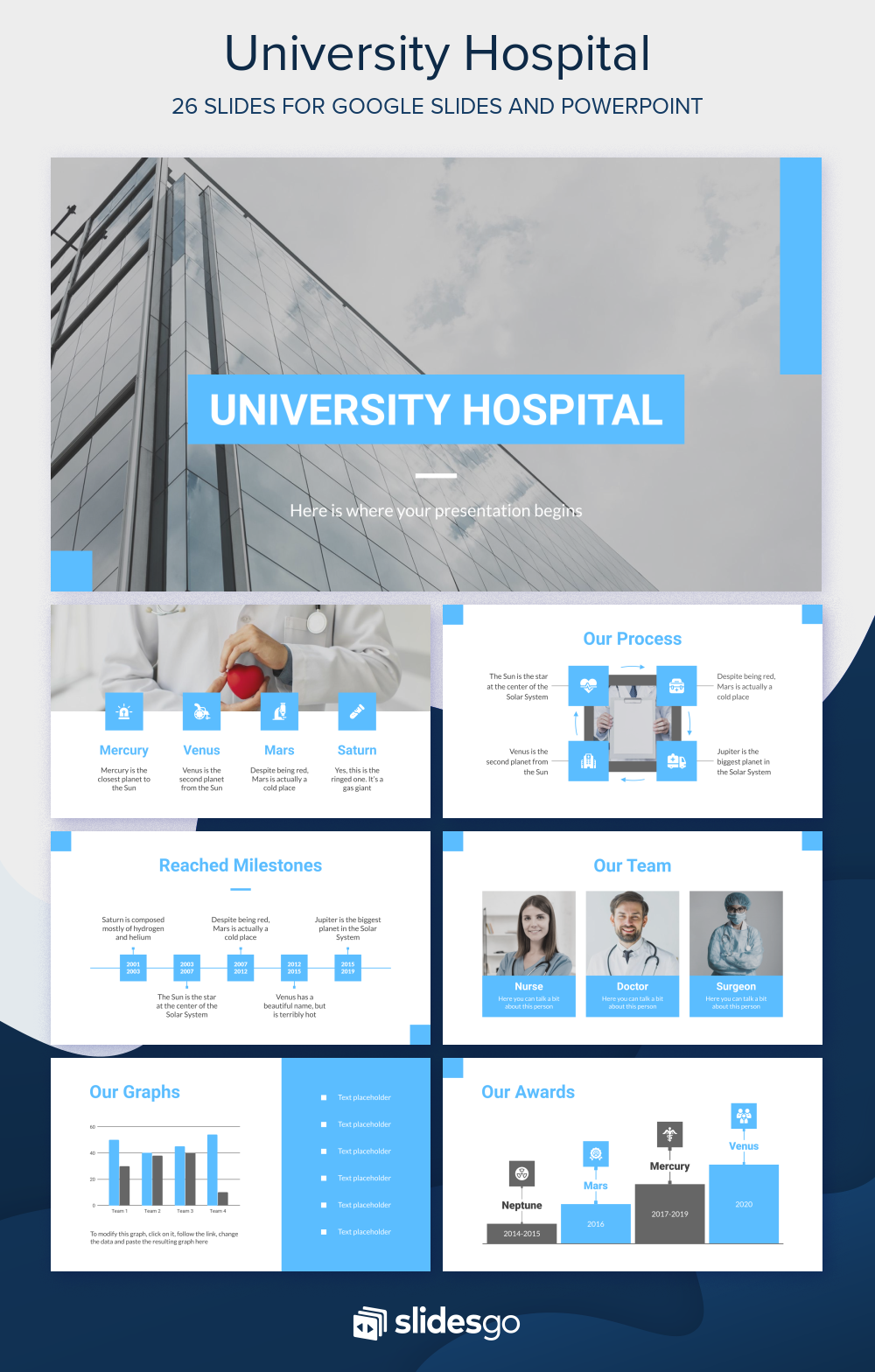 University Hospital Google Slides theme and PPT template