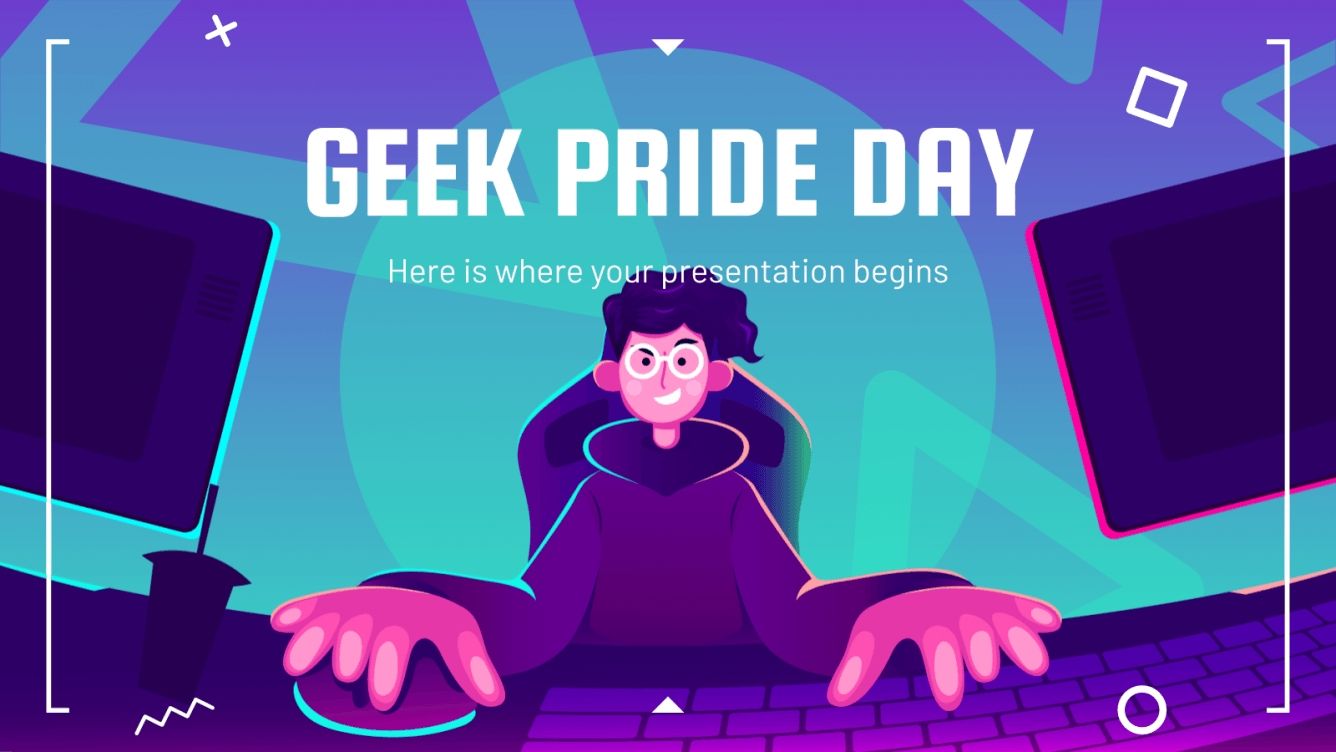 Geek Pride Day Google Slides and PowerPoint template