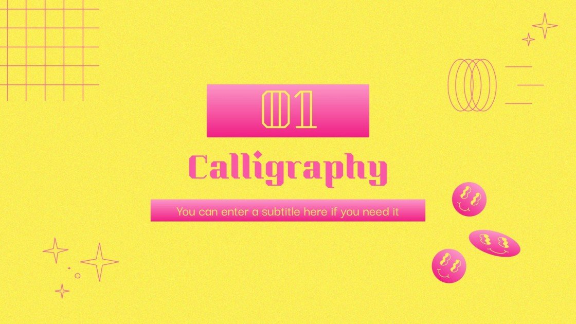 Calligraphy for Middle School | Google Slides & PowerPoint