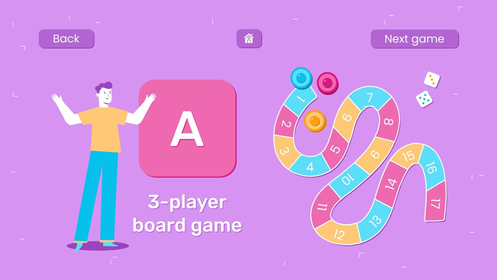 Learning Board Game Google Slides theme & PPT template