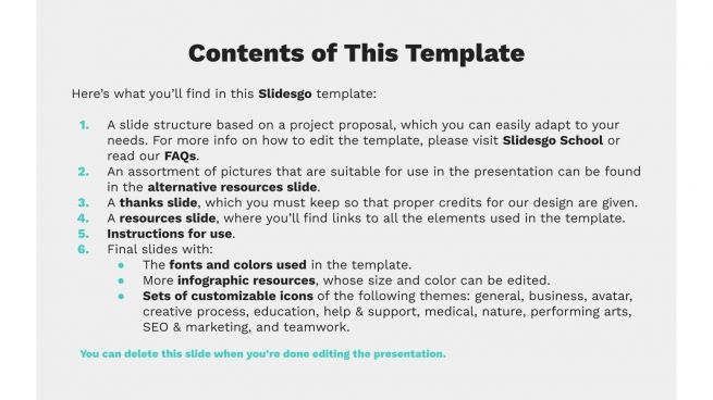 Simple Project Proposal Google Slides and PowerPoint template