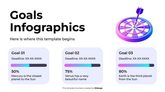Goals Infographics Template