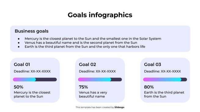 Goals Infographics Template