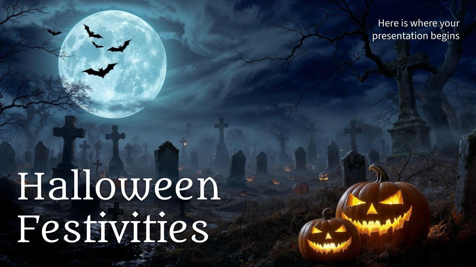 Free Scary Google Slides & PPT templates about Ghosts