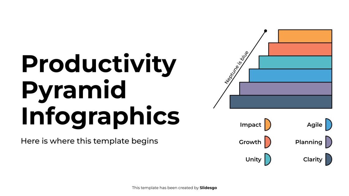 Productivity Pyramid Infographics Template