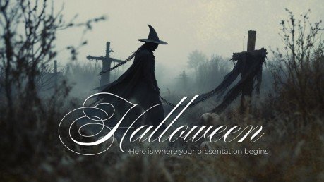 Free Scary Google Slides & PPT templates about Ghosts