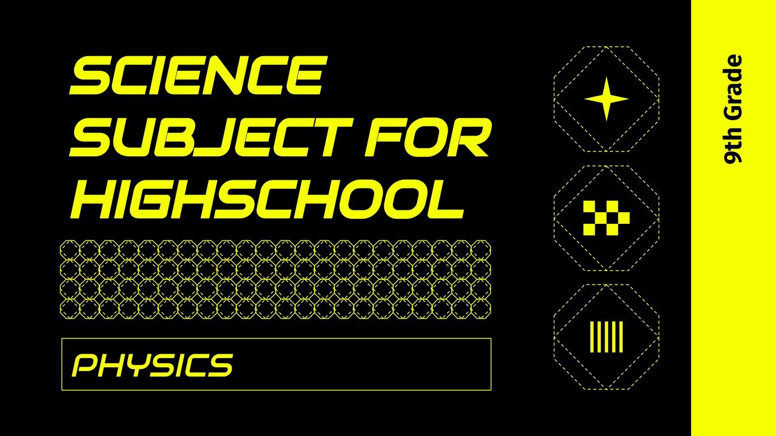Physics for High School | Google Slides & PowerPoint template