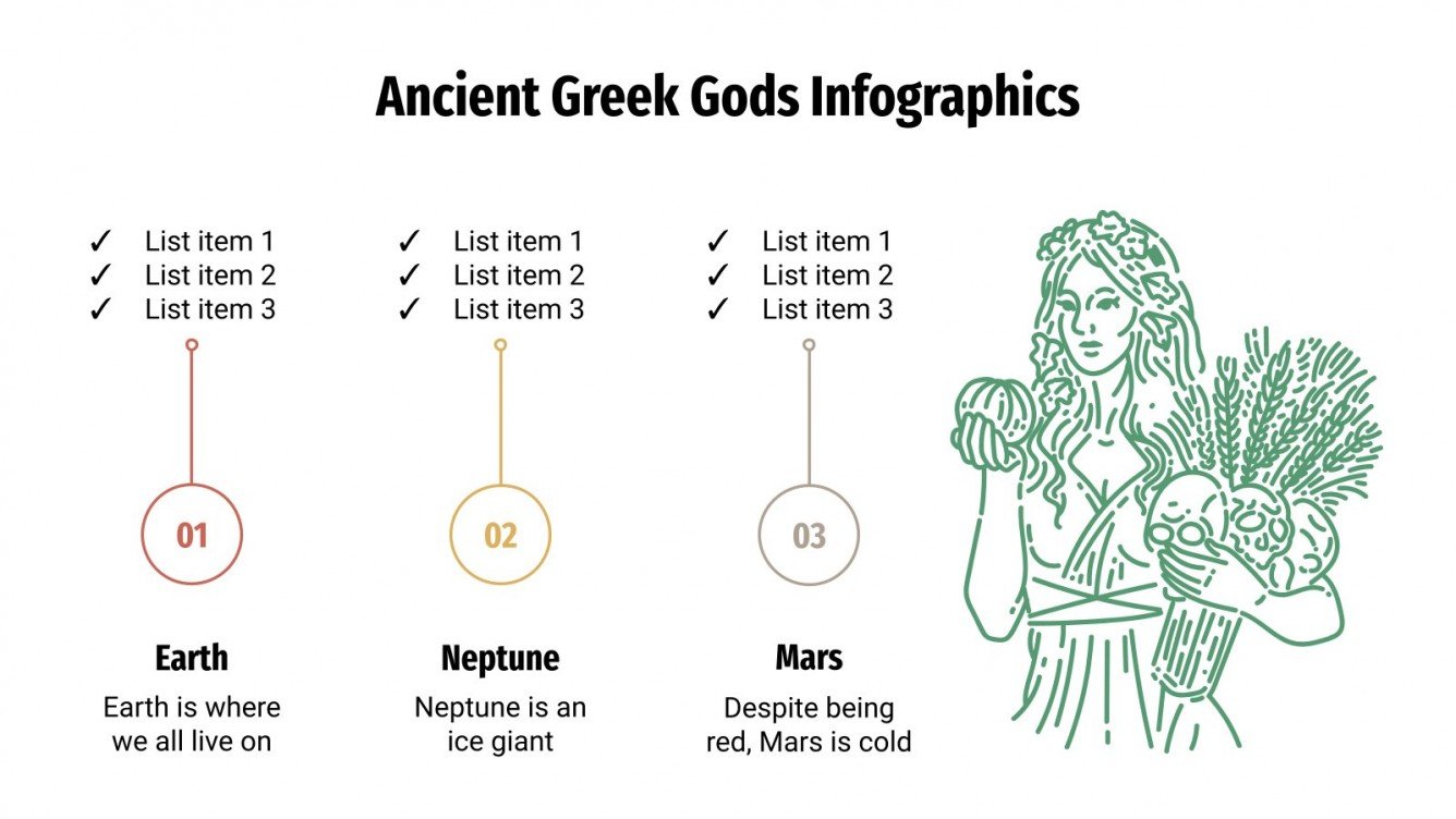 Ancient Greek Gods Infographics | Google Slides & PowerPoint