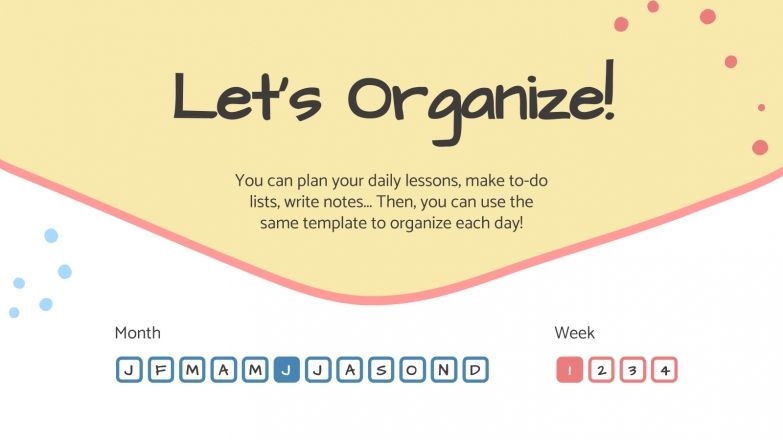 Lesson Planner Google Slides theme and PowerPoint template