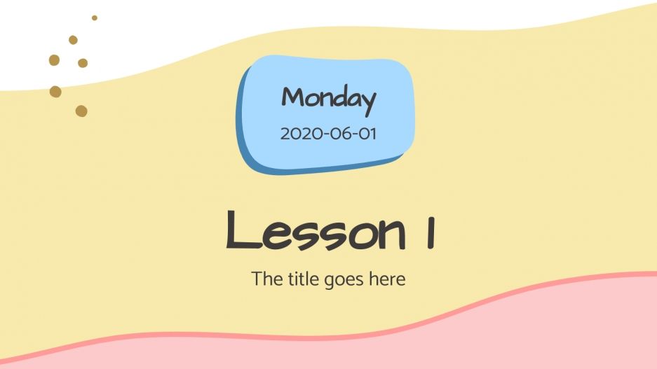 Lesson Planner Google Slides theme and PowerPoint template
