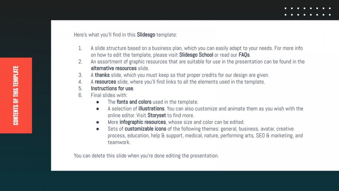 Gym Sport Business Plan Google Slides & PowerPoint Template