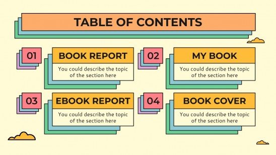 Colorful Book Report | Google Slides and PowerPoint theme