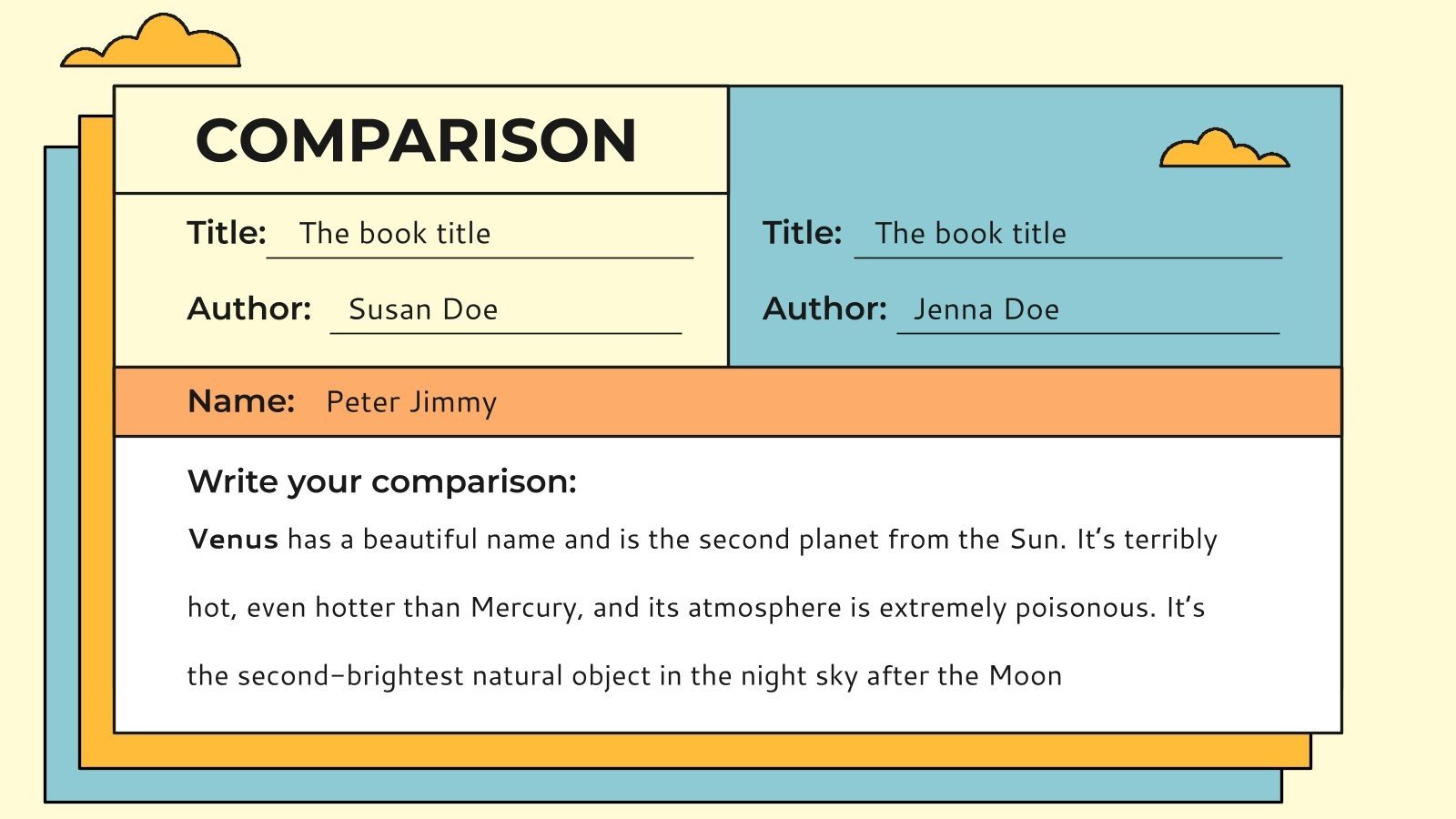 Colorful Book Report | Google Slides and PowerPoint theme