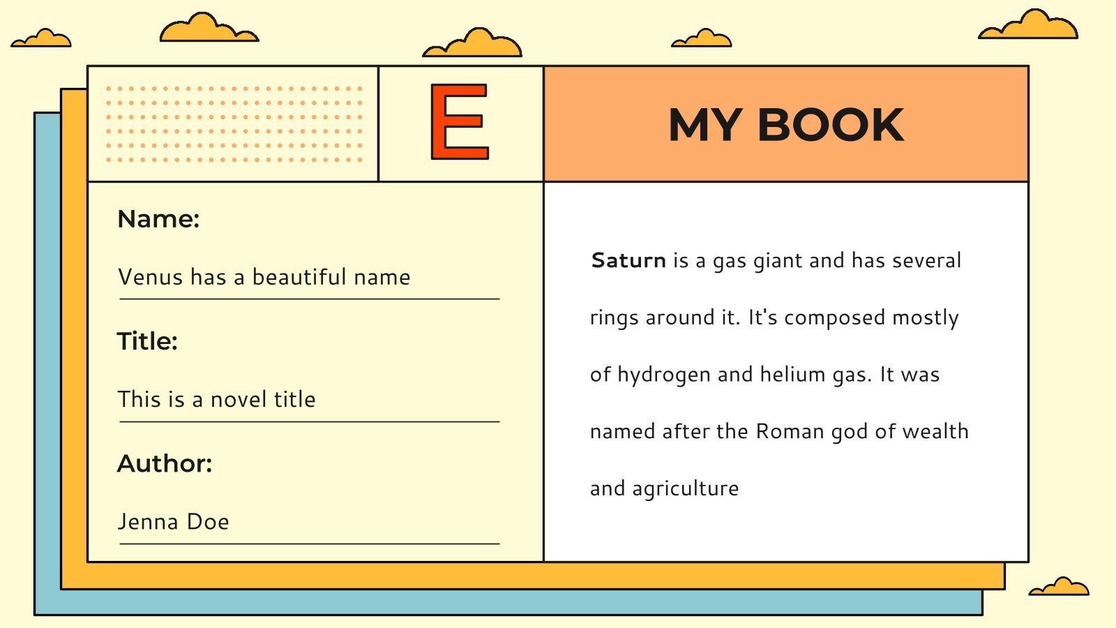 Colorful Book Report | Google Slides and PowerPoint theme