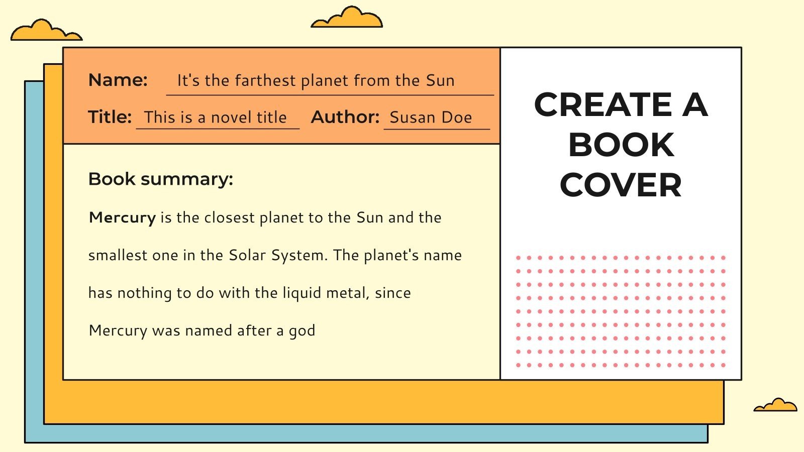 Colorful Book Report | Google Slides and PowerPoint theme