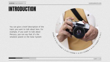 Camera Types Thesis | Google Slides & PowerPoint template