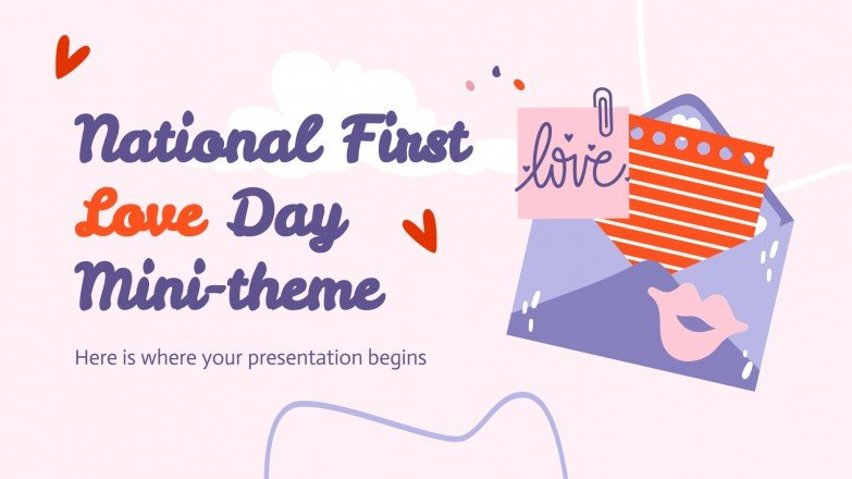 National First Love Day Minitheme | Google Slides and PPT