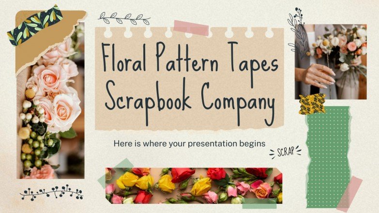 Free Scrapbook templates for Google Slides and PowerPoint