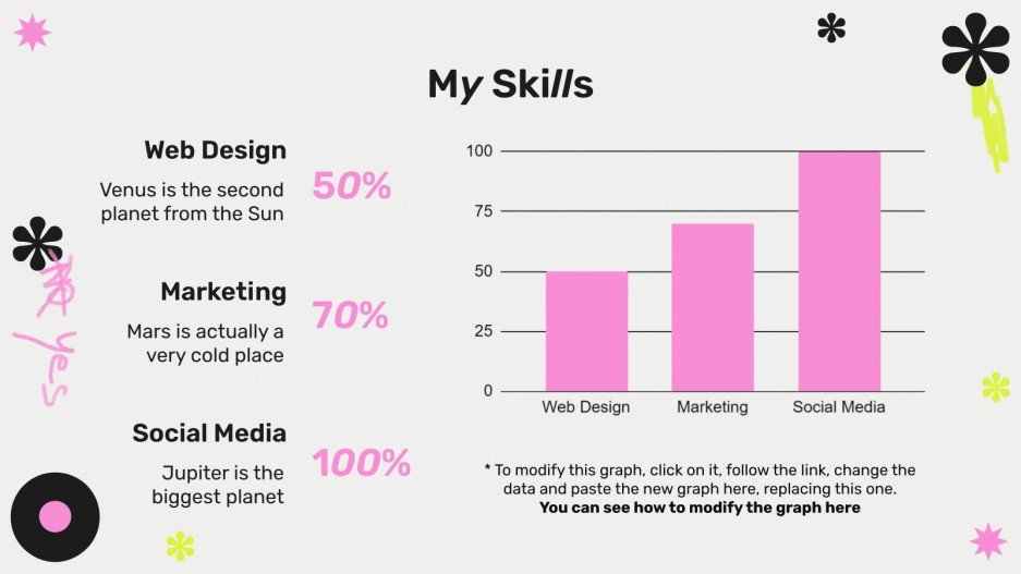 Neon Aesthetics Project Portfolio | Google Slides & PowerPoint