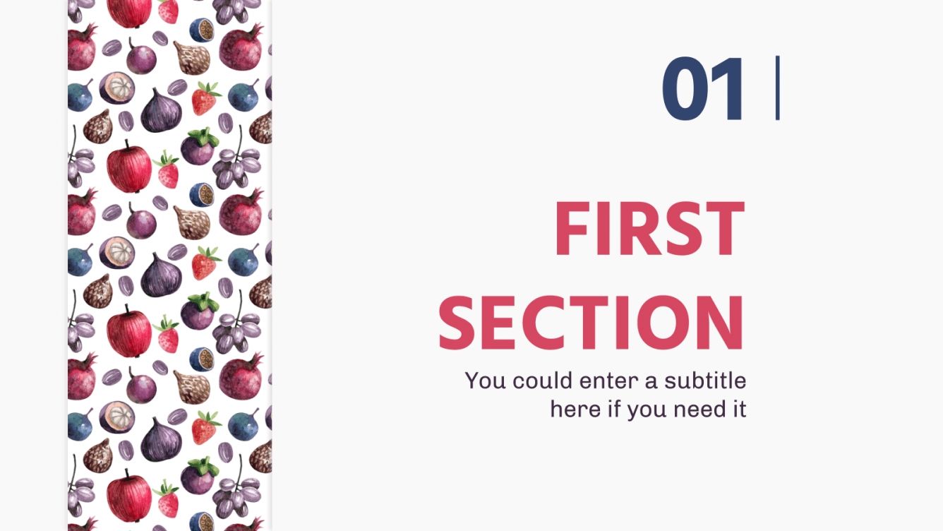 Fruit Pattern Google Slides theme and PowerPoint template