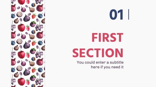Fruit Pattern Google Slides theme and PowerPoint template