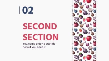 Fruit Pattern Google Slides theme and PowerPoint template