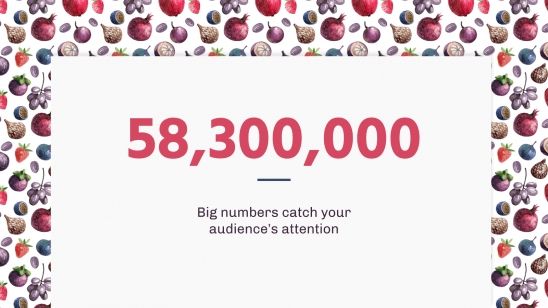 Fruit Pattern Google Slides theme and PowerPoint template