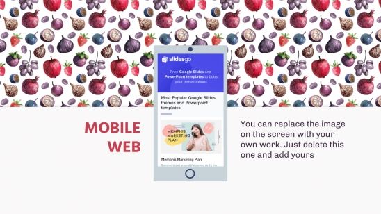 Fruit Pattern Google Slides theme and PowerPoint template