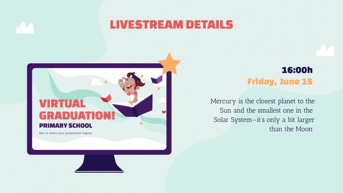 Virtual Graduation Google Slides theme and PowerPoint template