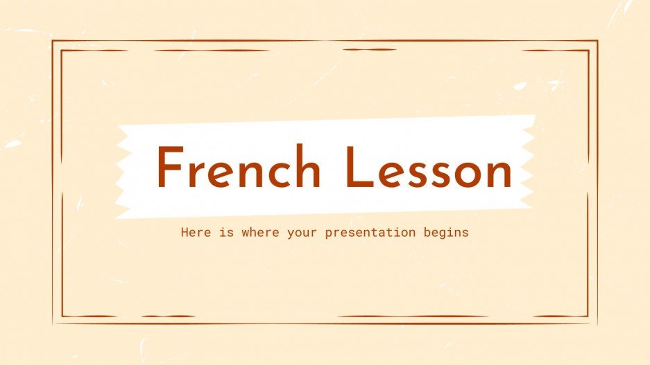 French-related Free Google Slides & PowerPoint Templates