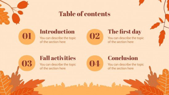First Day Of Fall | Google Slides & PowerPoint template