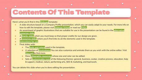 Food Stickers Company Profile | Google Slides & PowerPoint