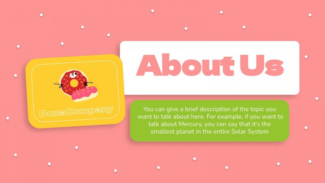 Food Stickers Company Profile | Google Slides & PowerPoint