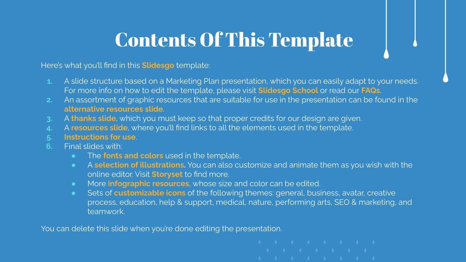 Rain Marketing Plan | Google Slides & PowerPoint