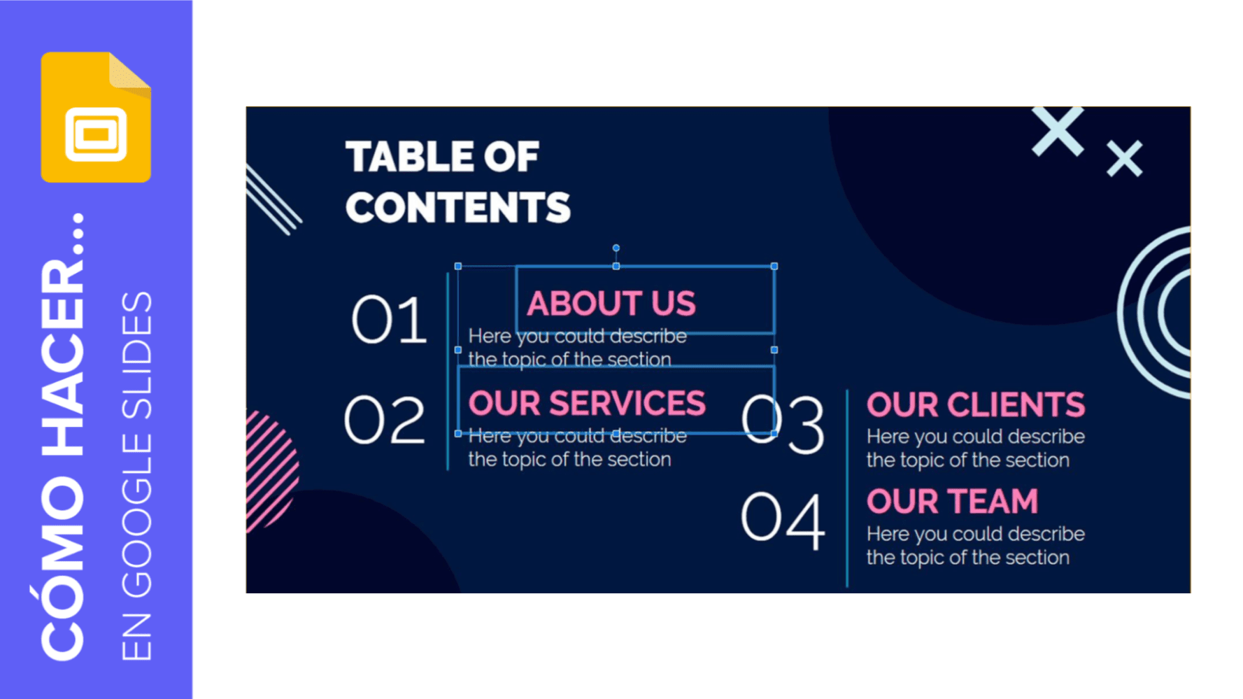 Cómo organizar y alinear elementos en Google Slides - Tutorial