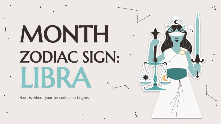 Month Zodiac Sign: Libra | Google Slides & PowerPoint