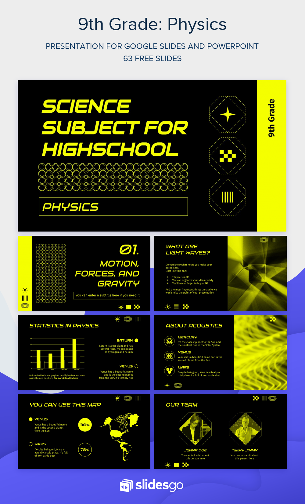 Physics for High School | Google Slides & PowerPoint template