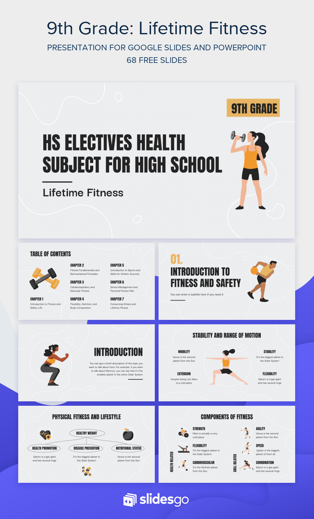 Health for High School: Lifetime Fitness | Google Slides & PPT