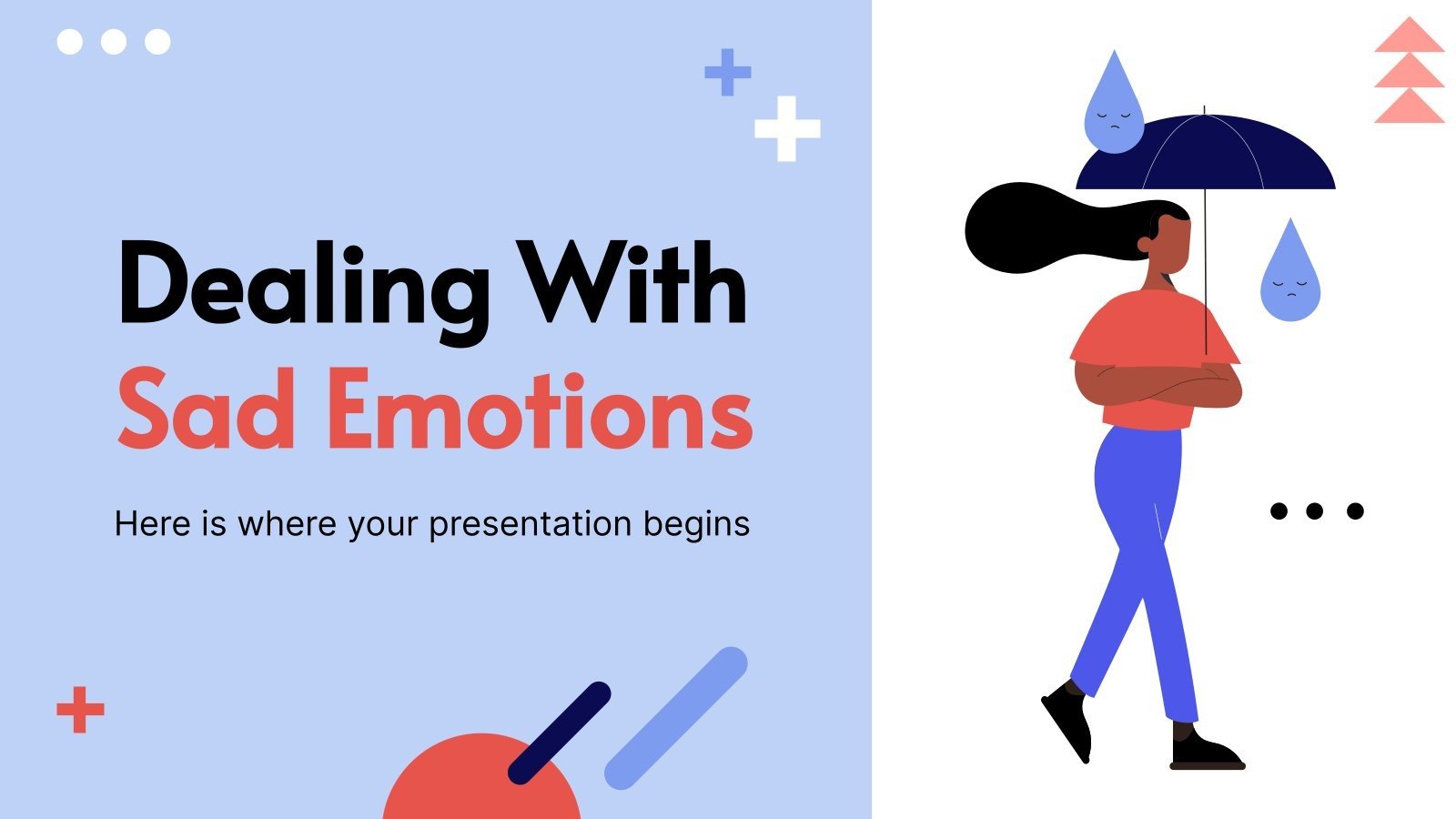 Dealing With Sad Emotions | Google Slides and PowerPoint