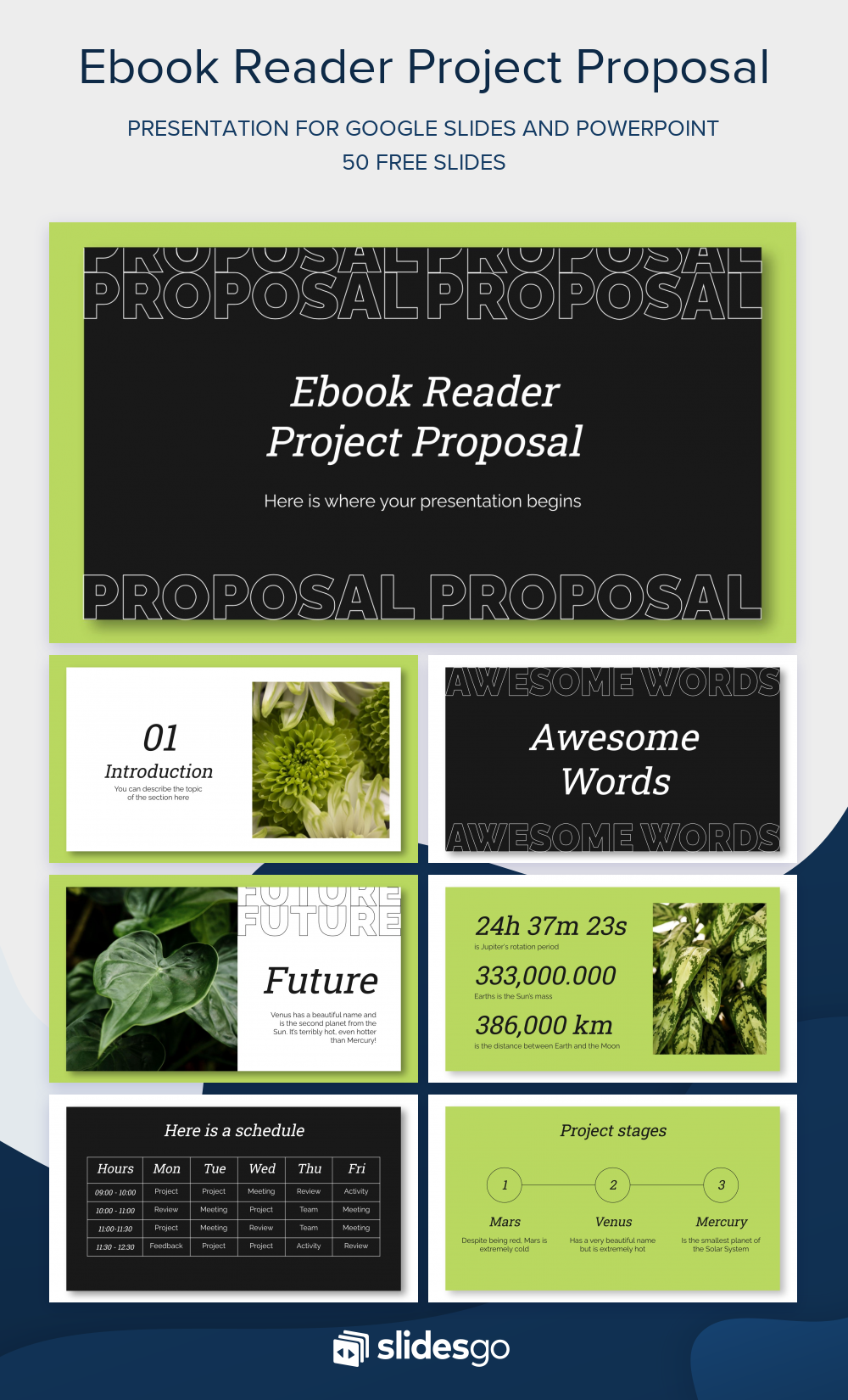 Ebook Reader Proposal | Google Slides & PowerPoint
