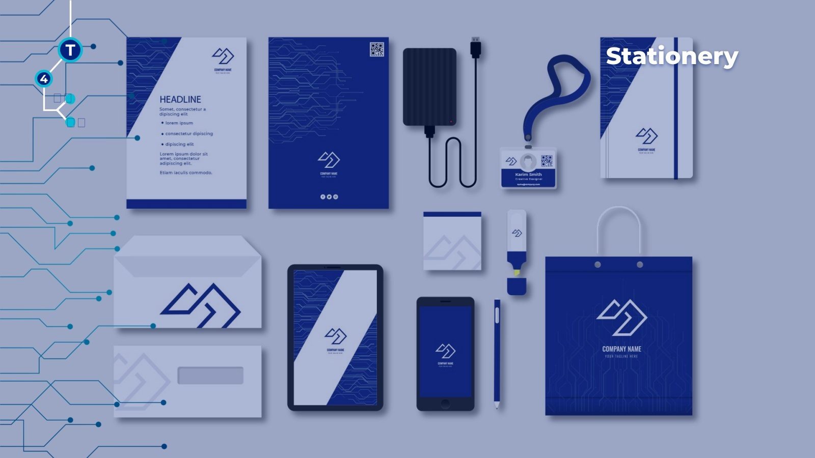 Tech Company Branding Google Slides and PowerPoint Template