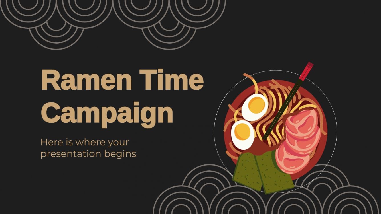 Ramen Time Campaign Google Slides & PowerPoint template