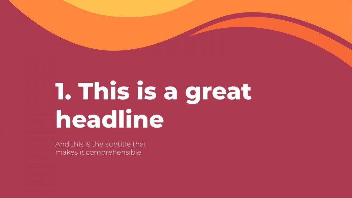 Abstract Waves Google Slides and PowerPoint Template