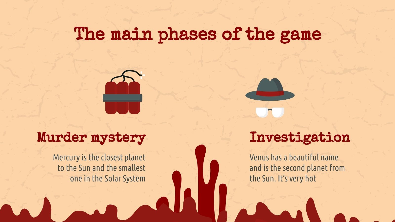 Juego de misterio y asesinato | Google Slides y PowerPoint