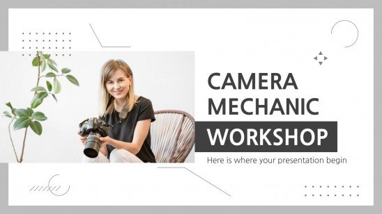 Free templates about cameras for Google Slides & PowerPoint