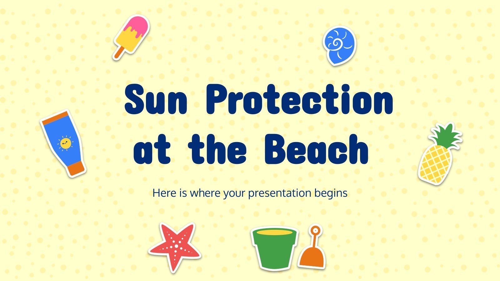 Sun Protection at the Beach | Google Slides & PowerPoint