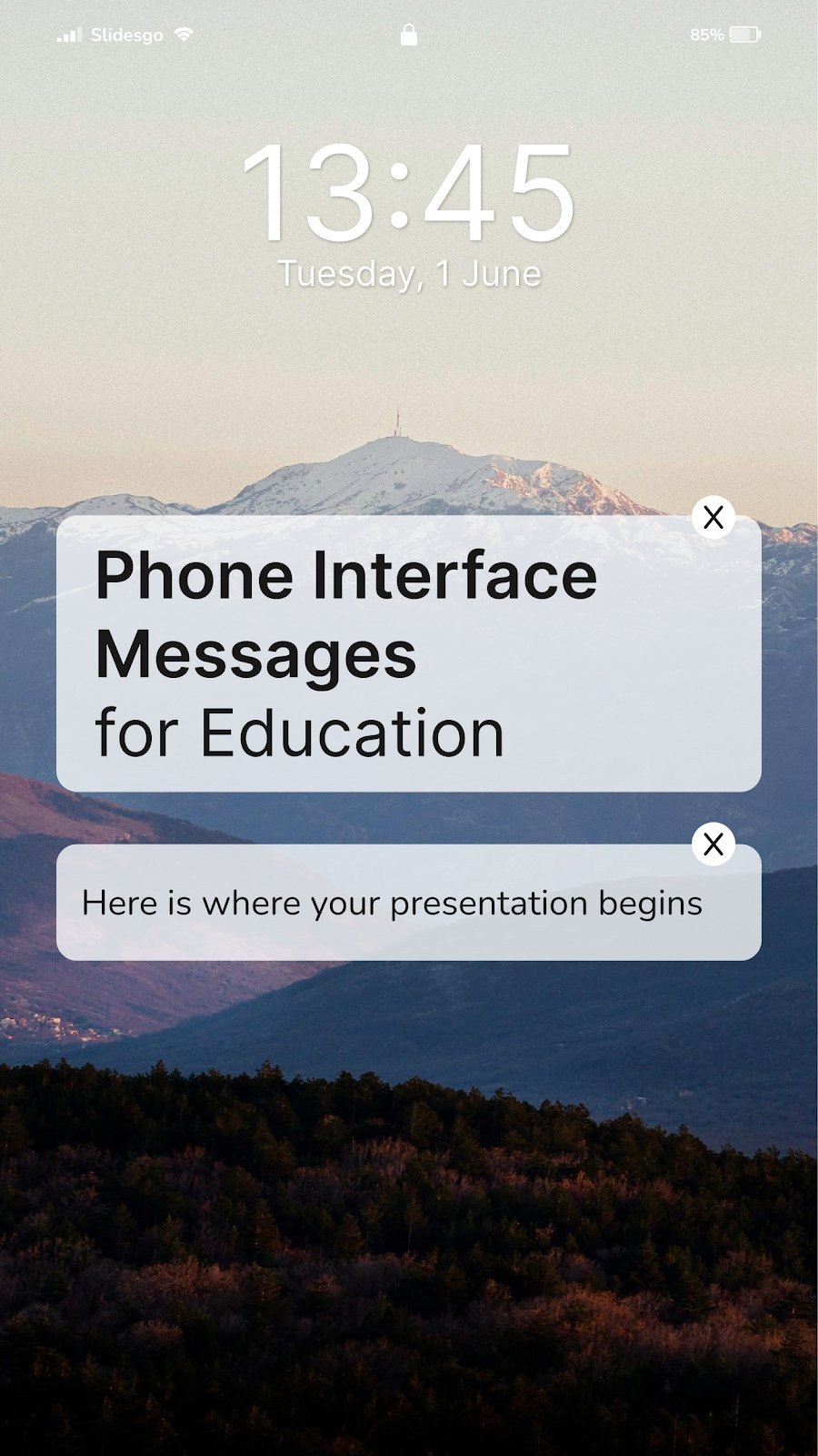 Messages d'interface téléphonique éducatifs | Google Slides