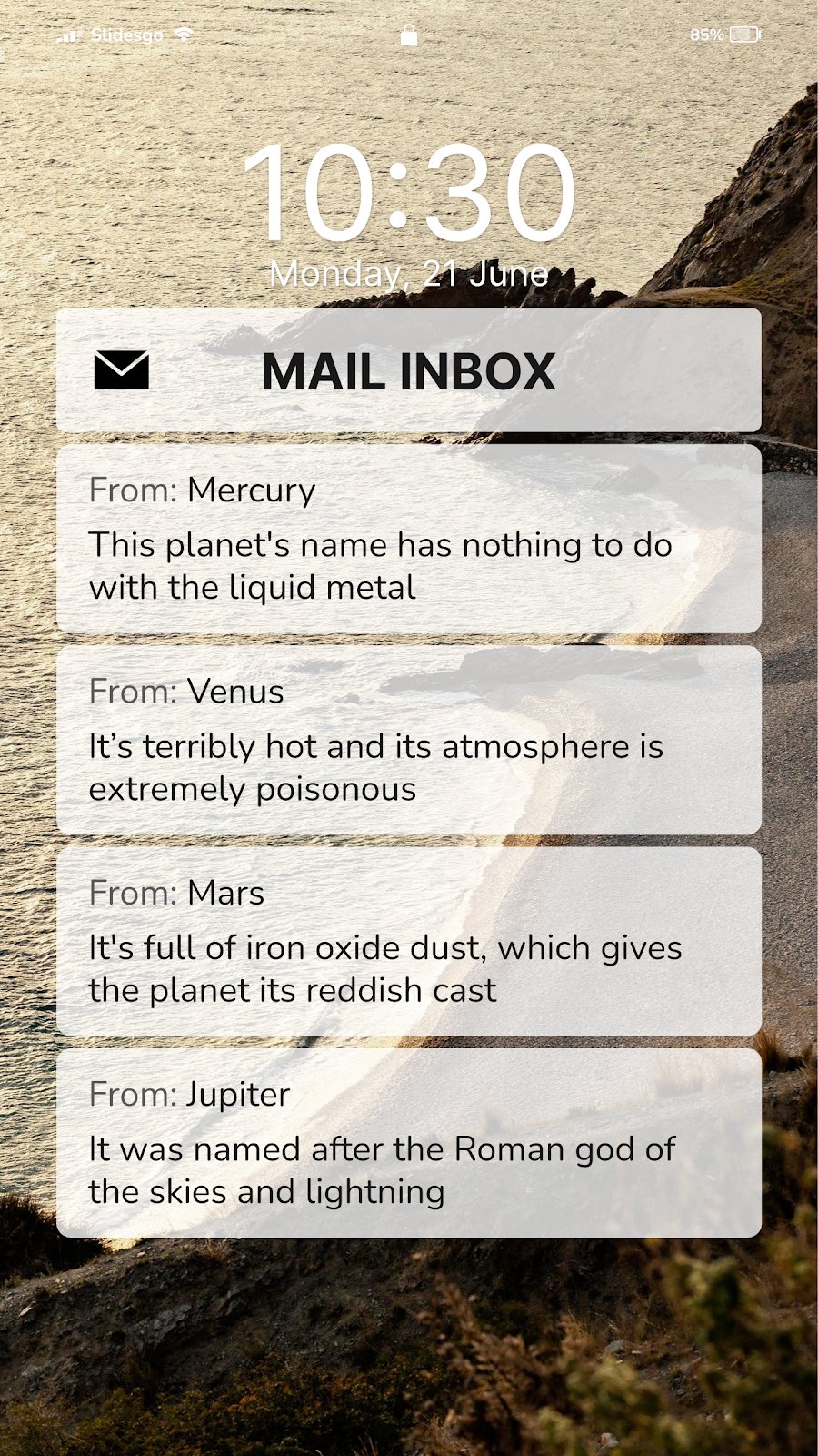Messages d'interface téléphonique éducatifs | Google Slides