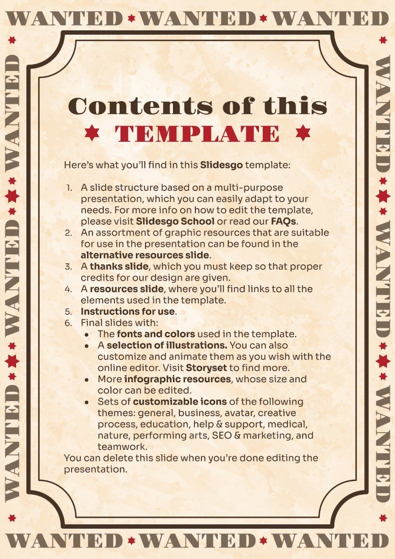 Funny Wanted Posters | Google Slides & PowerPoint template